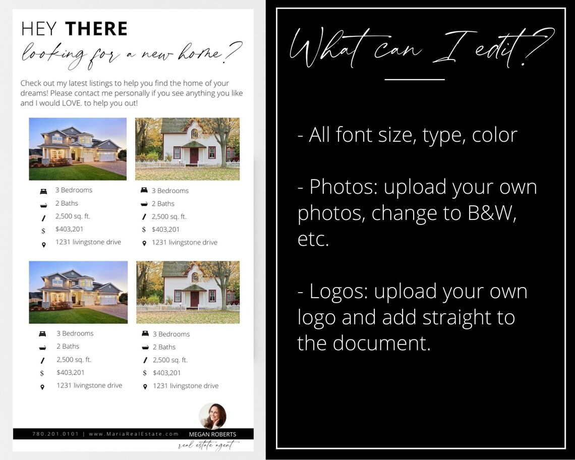 Real Estate Email Templates for Mailchimp Editable Realtor - Etsy