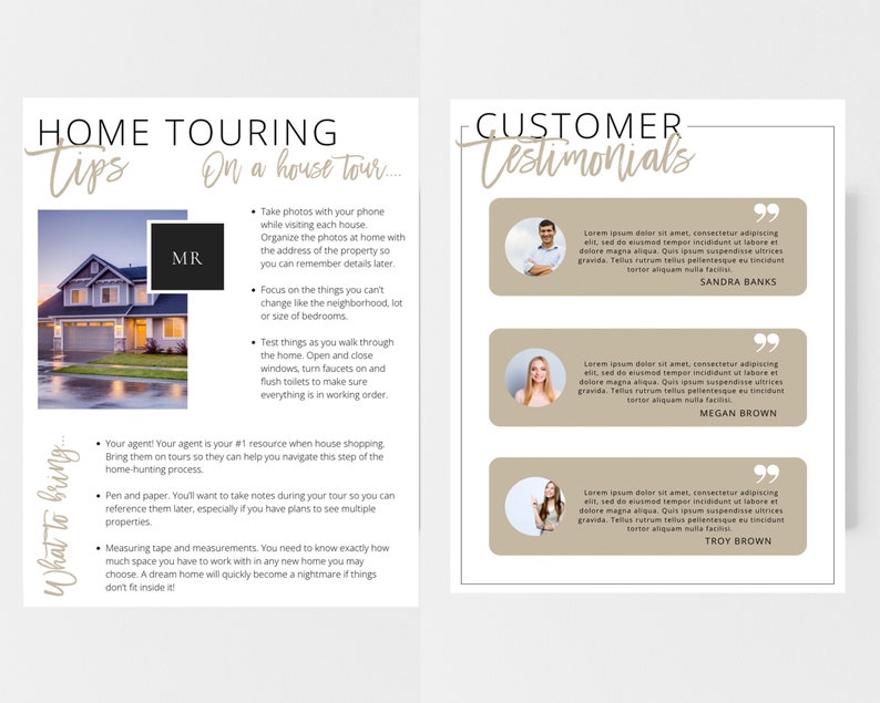 Editable Real Estate Buyers Guide Realtor Buyers Guide - Etsy