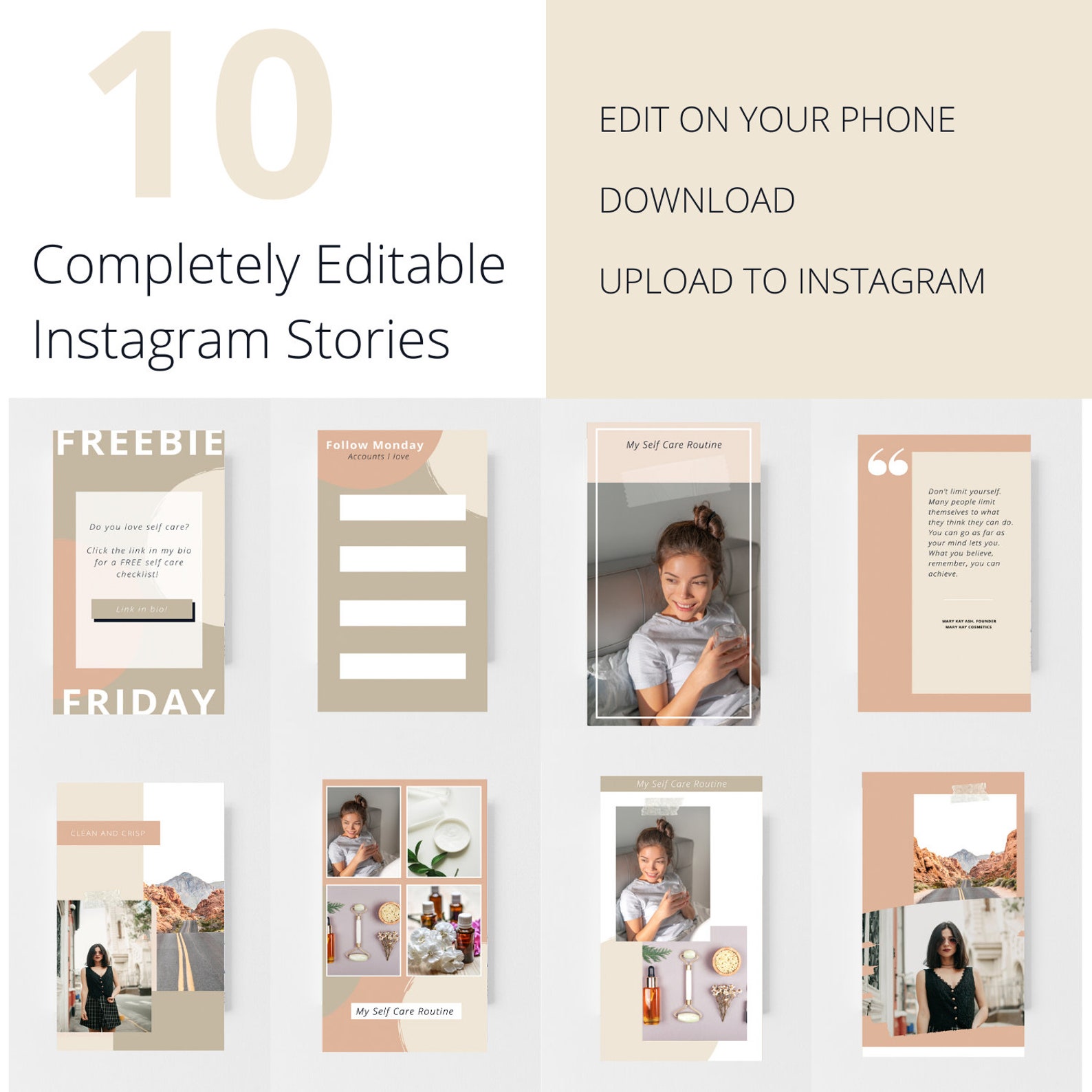 Editable Instagram Post Templates Instagram Story Templates | Etsy