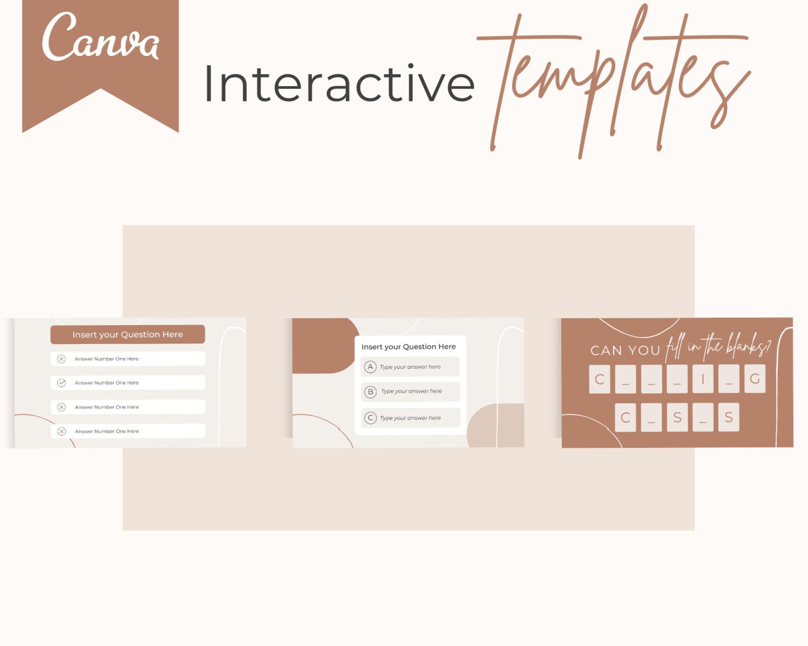 Boho Slide Deck Templates Course Creator Templates | Etsy