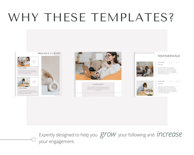 Virtual Assistant Instagram Post Templates Bundle Social - Etsy