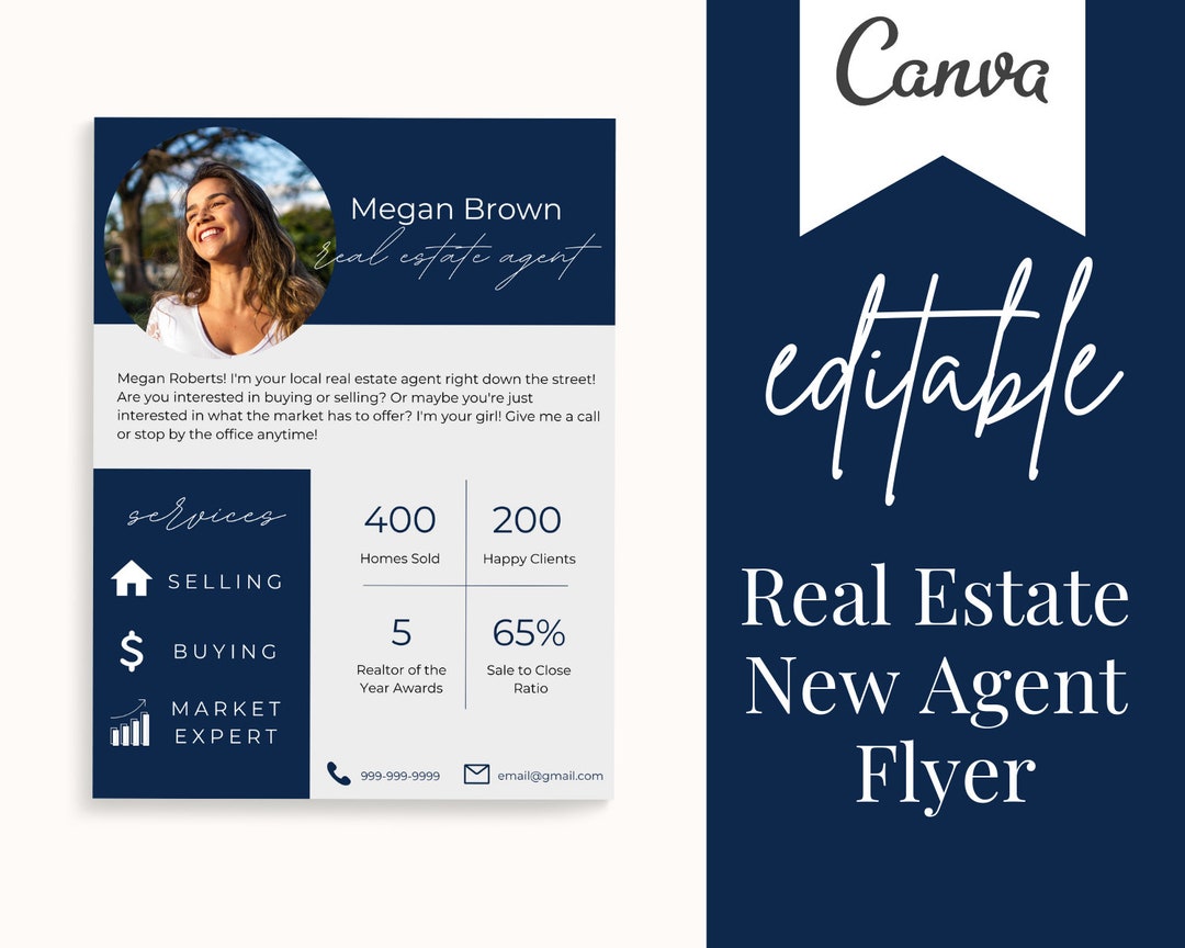 Real Estate Agent Introduction Flyer New Real Estate Flyer Real Estate ...