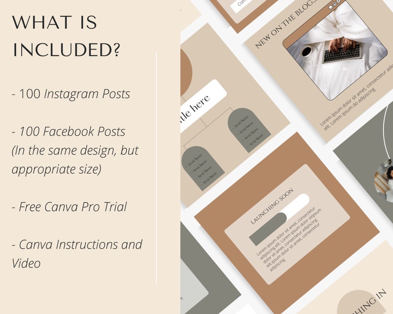 Virtual Assistant Instagram Post Templates Bundle Social | Etsy