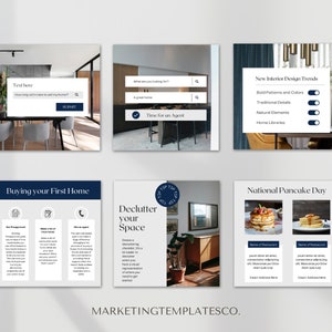 September Real Estate Agent Social Media Posts With Captions - Etsy