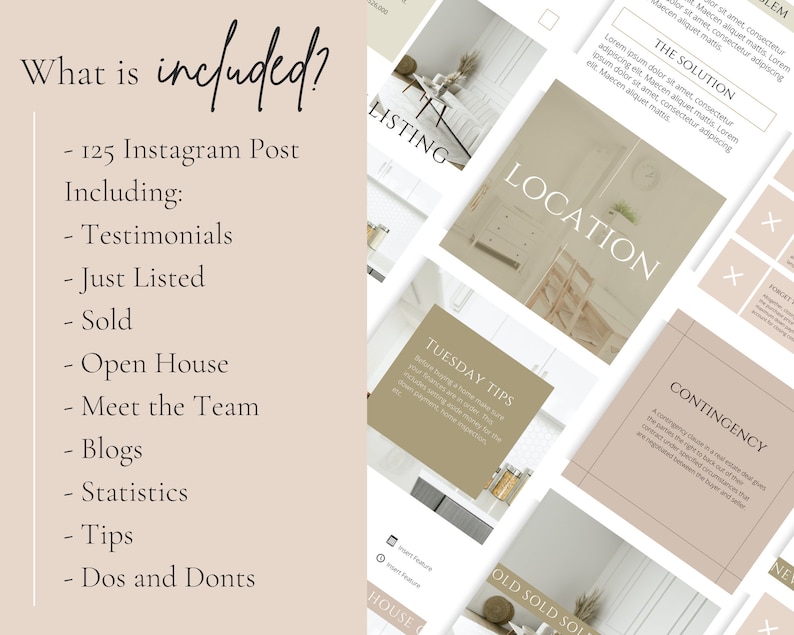 Real Estate Agent Social Media Templates Bundle Real Estate Etsy
