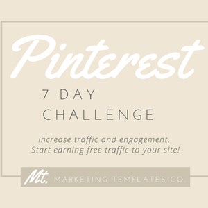Pinterest 7 Day Success Guide | Pinterest Marketing Guide | Pinterest ...