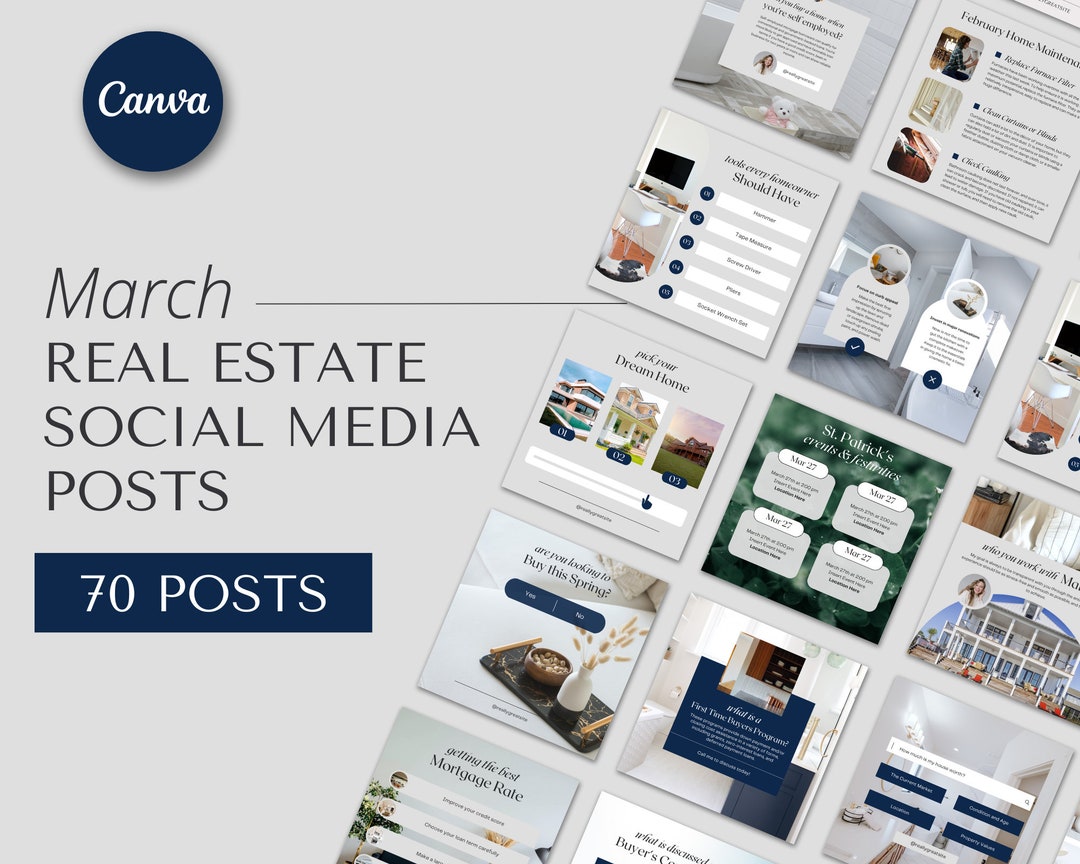March Real Estate Agent Social Media Post | Real Estate Instagram Post ...