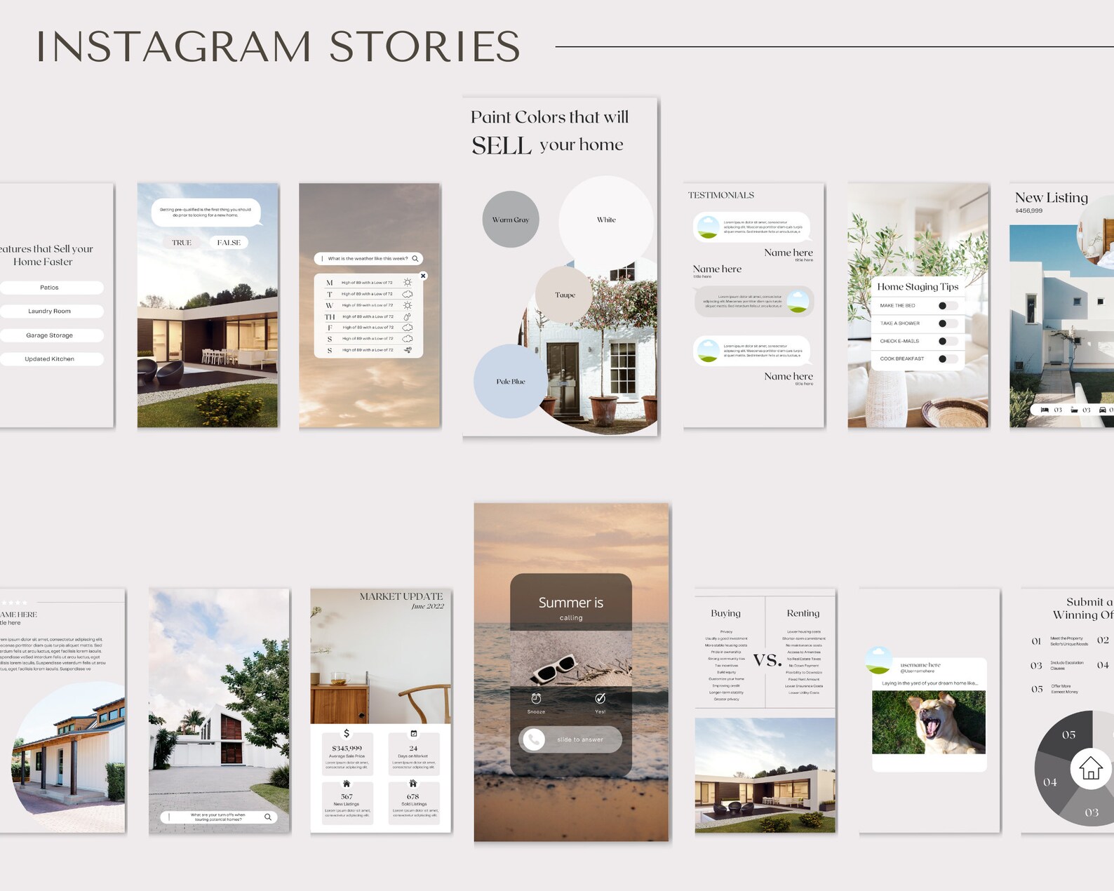 June Real Estate Agent Social Media Posts With Captions Real Estate ...