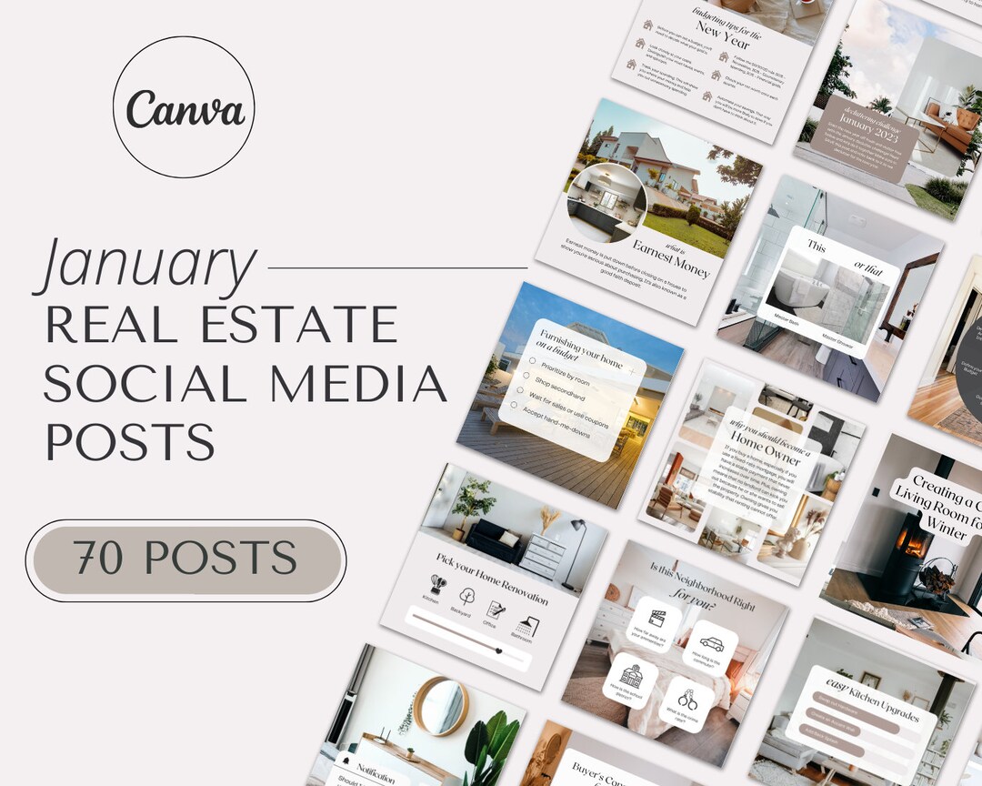 January Real Estate Agent Social Media Post | Real Estate Instagram ...