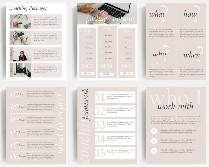 Coaching Packet Template Client Welcome Guide New Client | Etsy