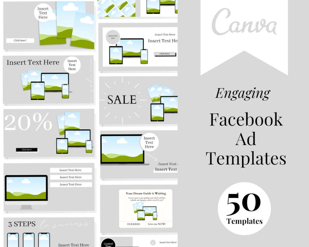 Facebook Ad Templates | Facebook Marketing Templates | Social Media ...