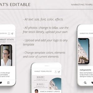 Real Estate Agent Market Update Posts | Real Estate Instagram Posts ...