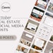 October Real Estate Agent Social Media Posts Real Estate - Etsy