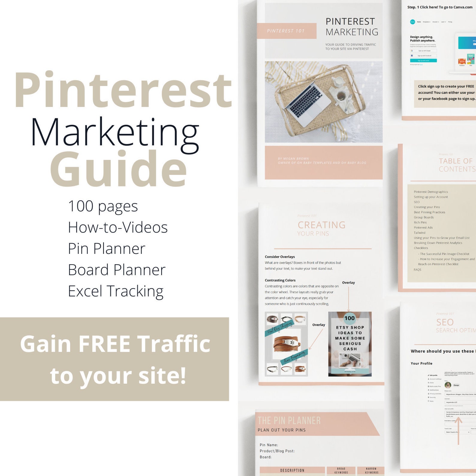 Pinterest Marketing Guide Pinterest Planner Social Media Guide Social ...