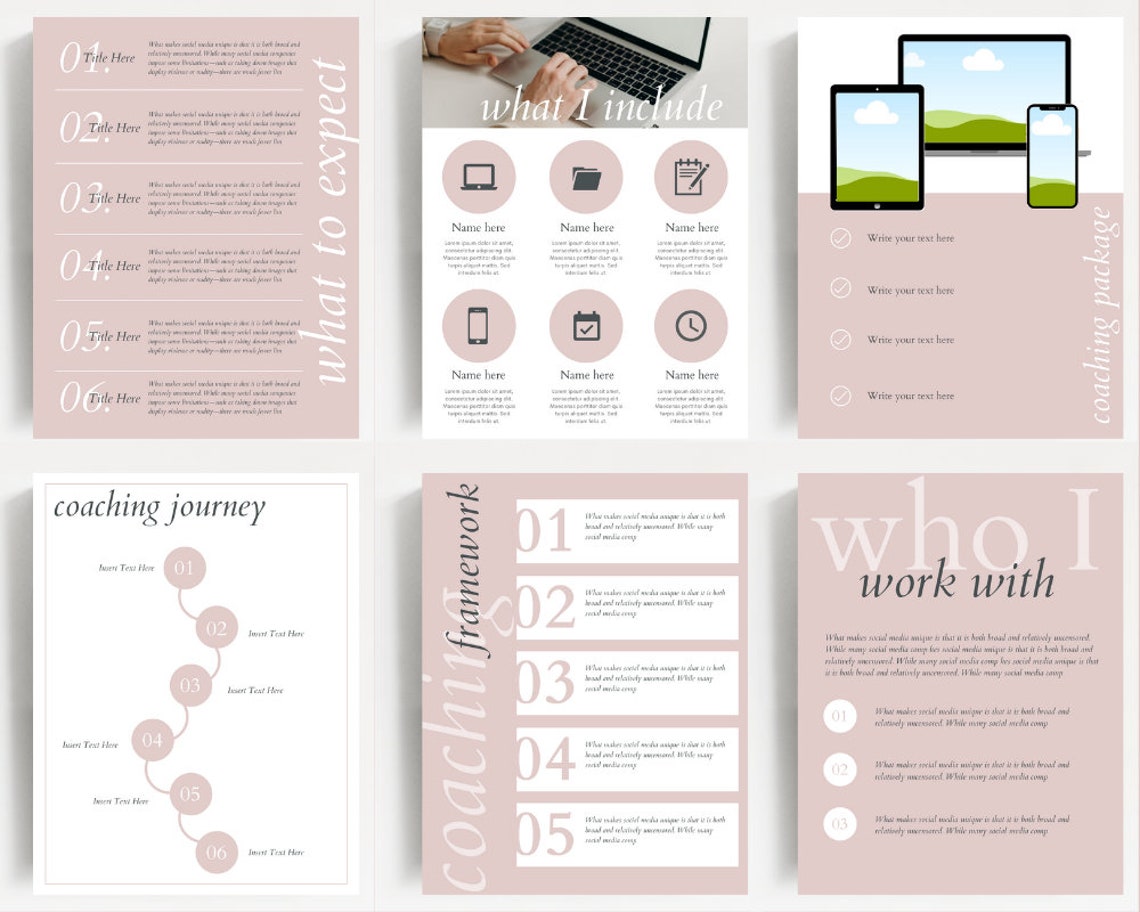 Coaching Packet Template Client Welcome Guide New Client | Etsy