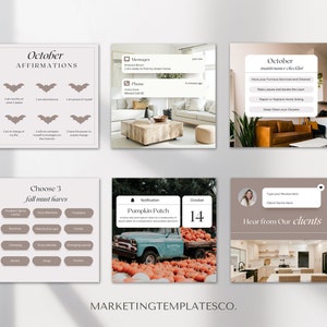 October Real Estate Agent Social Media Posts With Captions | Real ...