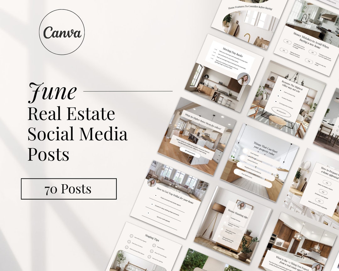 2024 June Real Estate Agent Social Media Posts | Real Estate Social ...