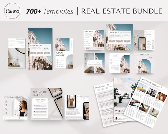 Real Estate Agent Marketing Templates Bundle Realtor - Etsy