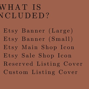 Modern Etsy Shop Banner and Profile Icon Etsy Branding Kit Etsy Shop ...