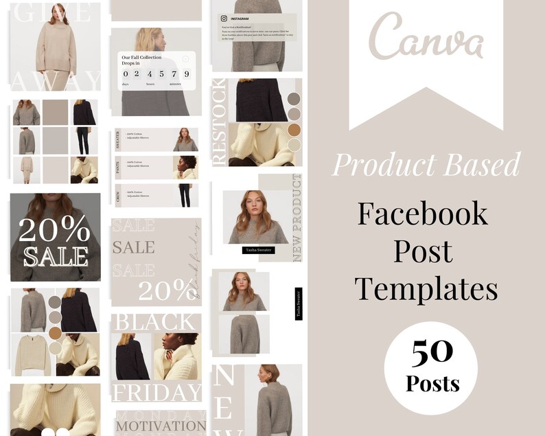 Small Business Facebook Post Templates Business Social Media | Etsy