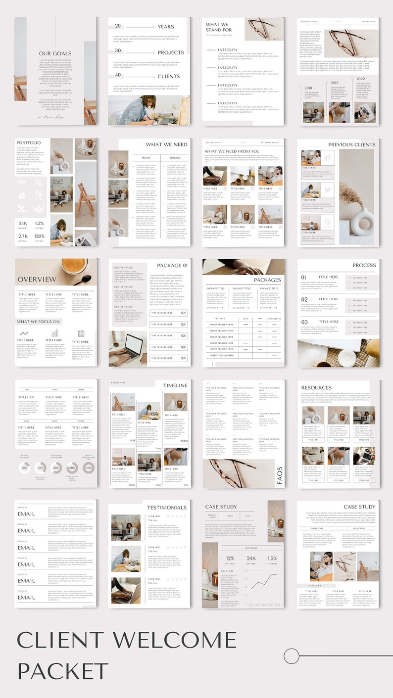 Client Welcome Packet Client Onboarding Packet New Client - Etsy