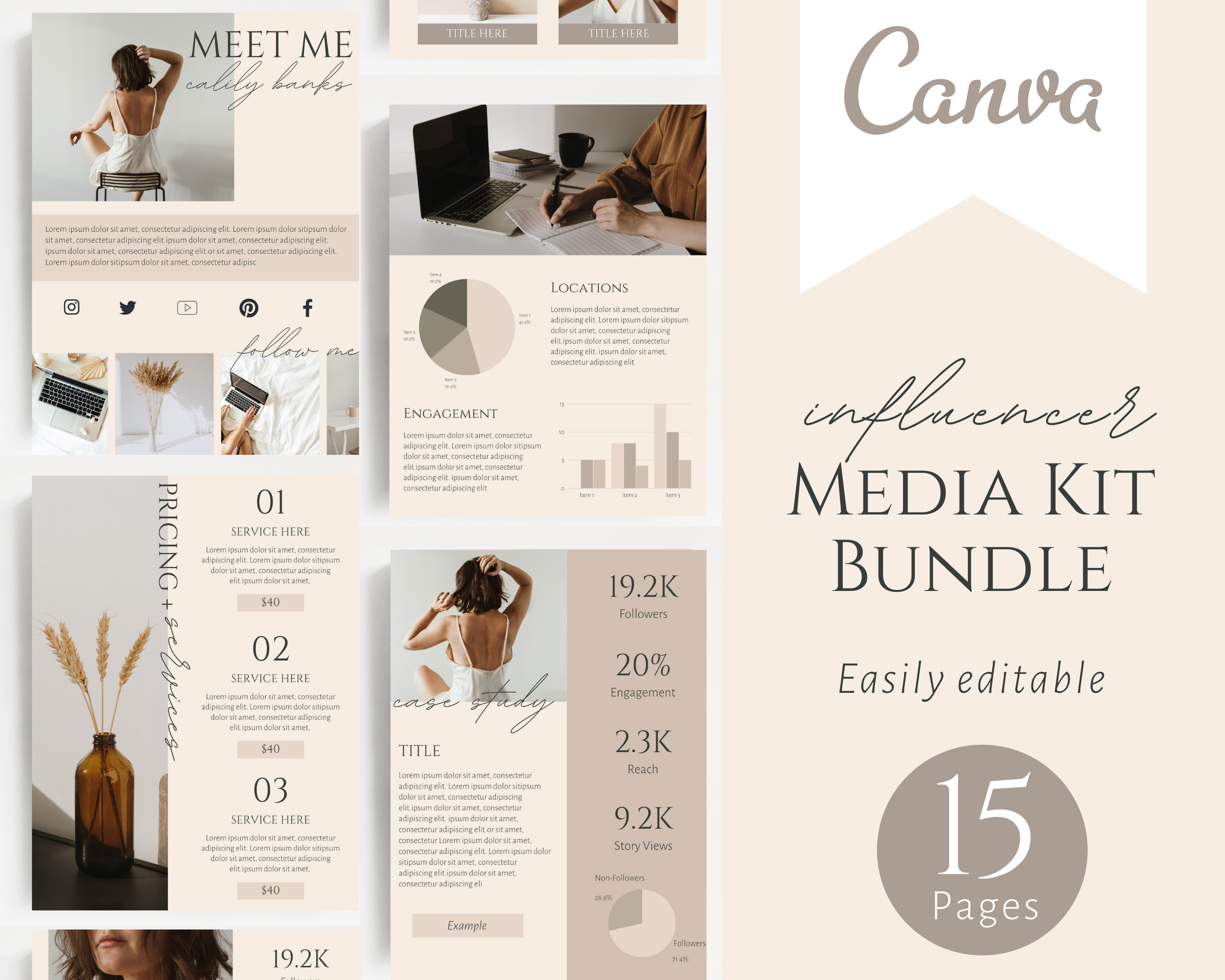 Influencer Media Kit Media Press Kit Rate Sheet for - Etsy