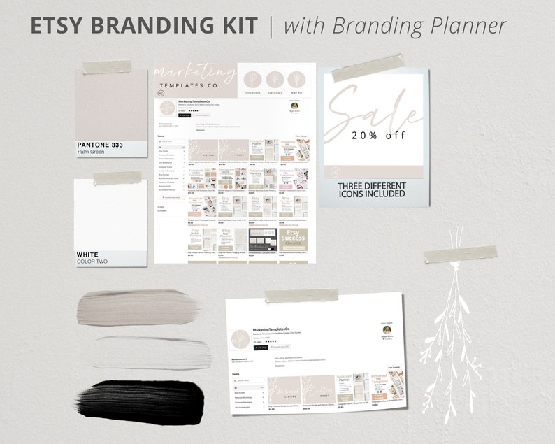 Etsy Branding Kit Etsy Shop Banner Logo Branding How to - Etsy