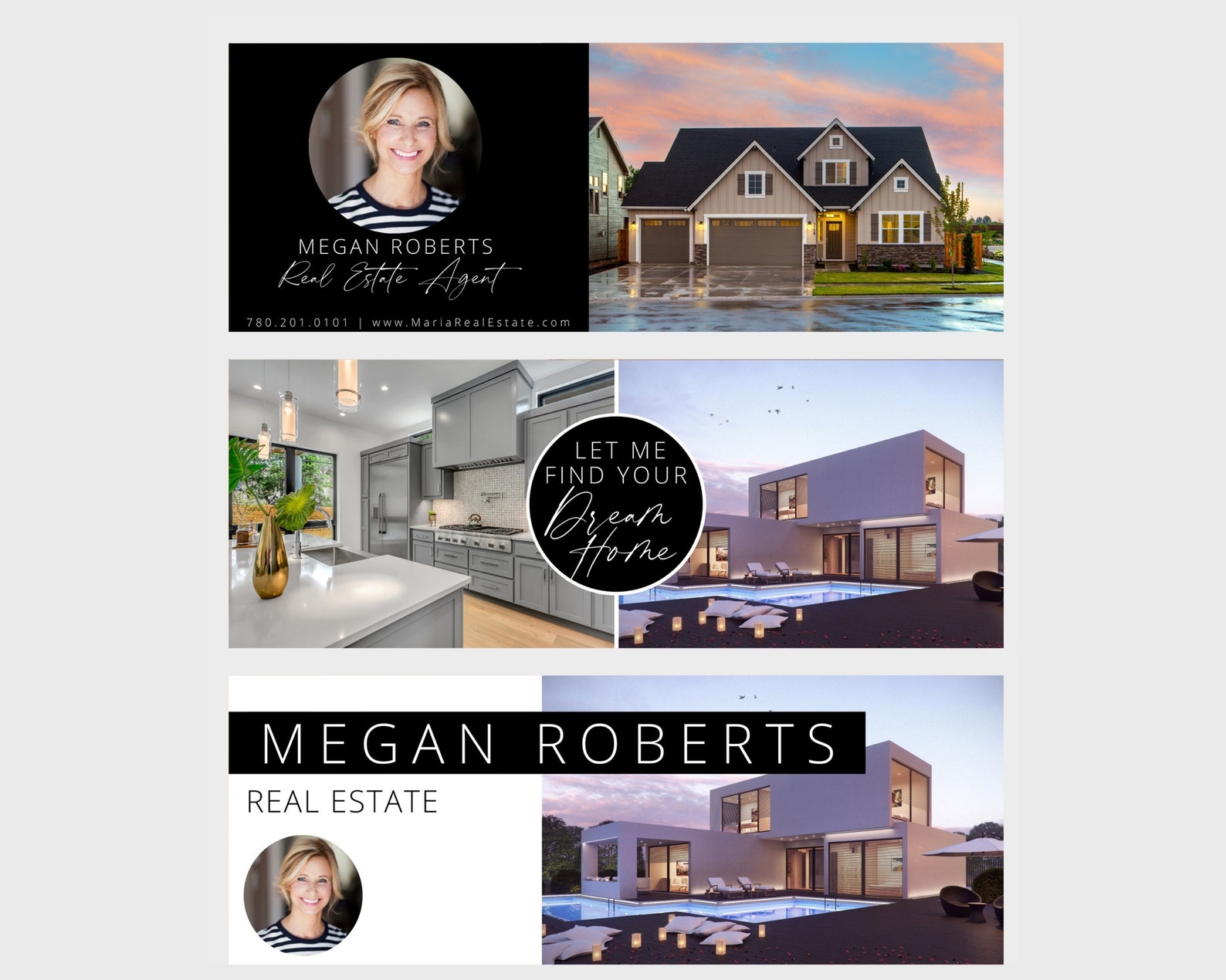 Real Estate Facebook Cover Templates Real Estate Social - Etsy