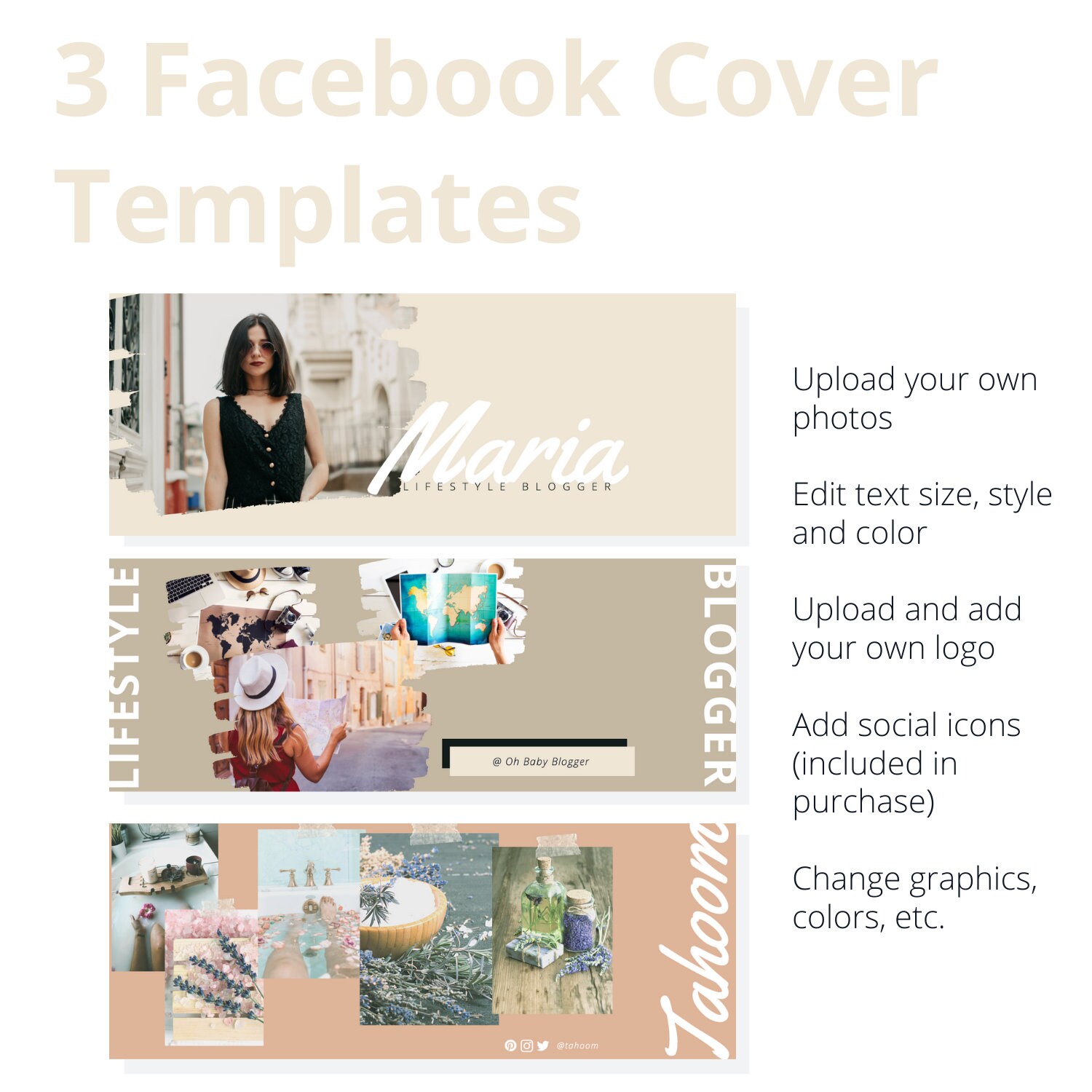 Facebook Post Templates Social Media Content Social Media | Etsy