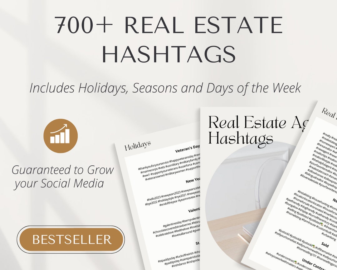 Real Estate Agent Social Media Hashtags | Real Estate Agent Content ...