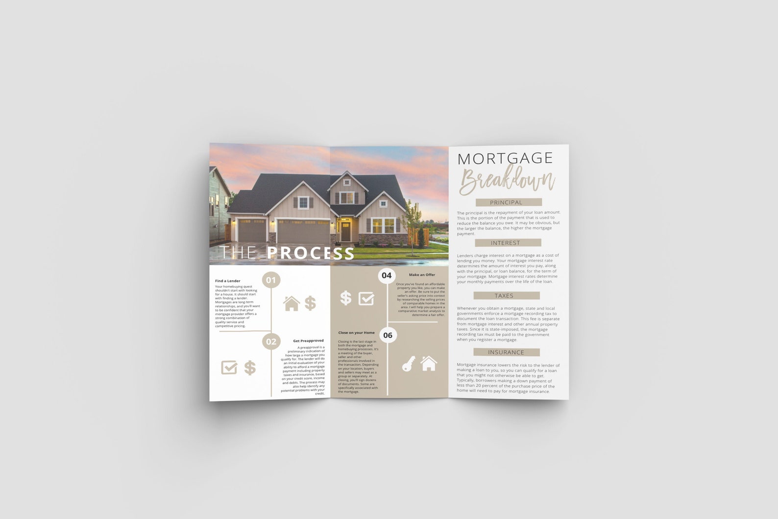 Real Estate Mortgage Brochure Editable Realtor Brochure - Etsy