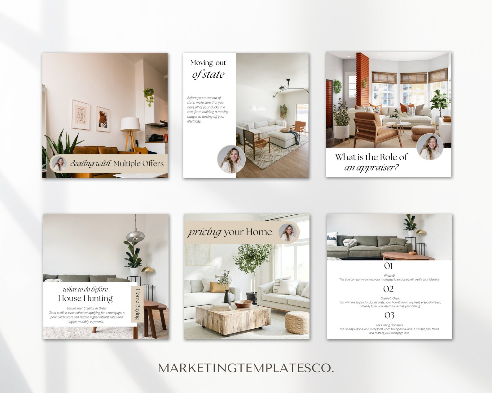 Aesthetic November Real Estate Agent Social Media Posts Real - Etsy