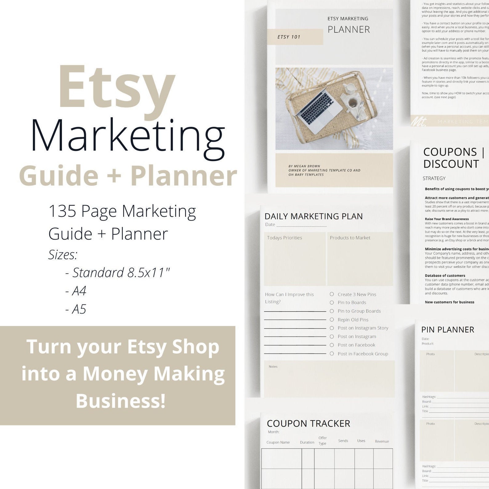 Etsy Marketing Guide and Planner Best Selling Etsy Shop - Etsy