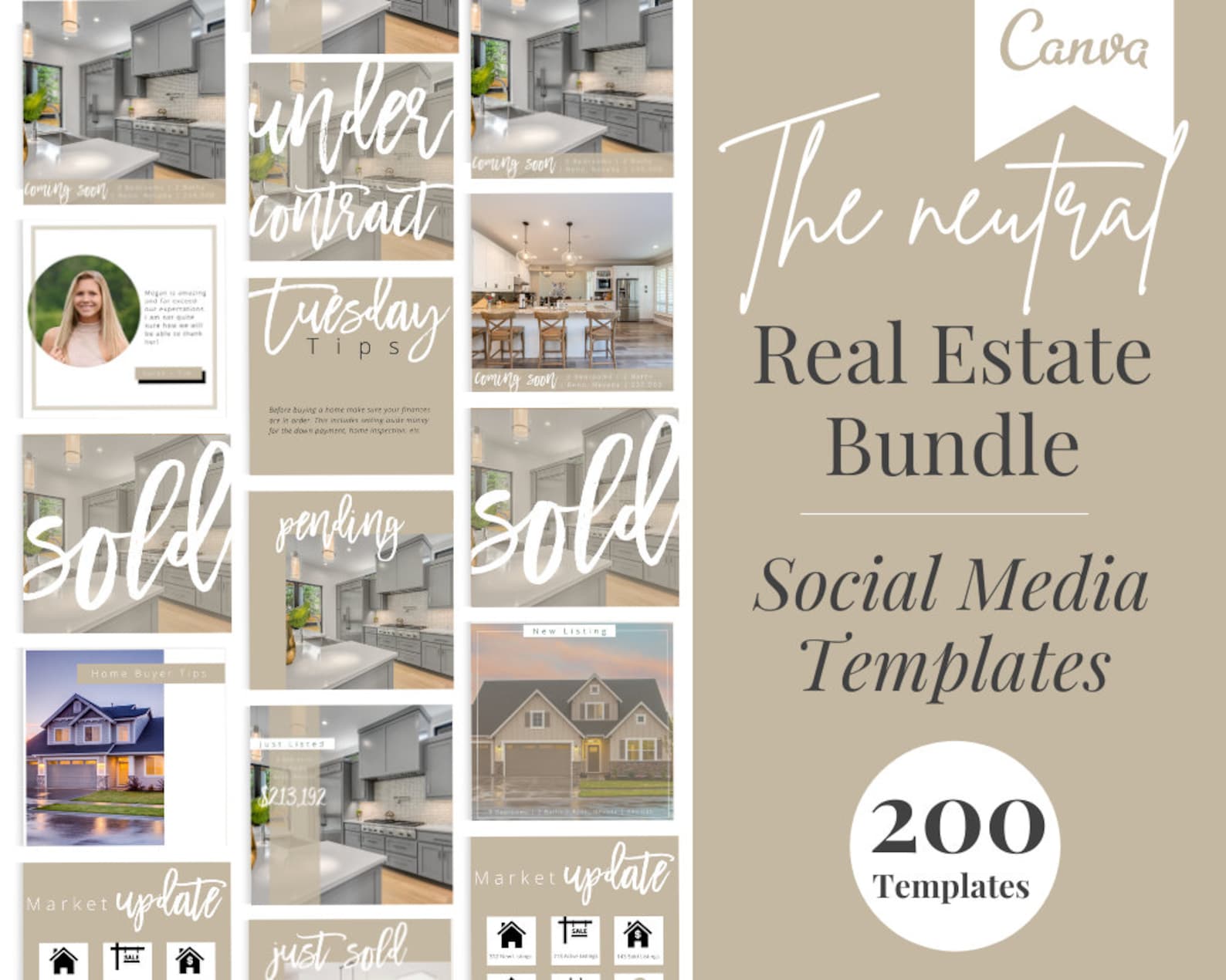 Real Estate Agent Social Media Post Real Estate Marketing - Etsy