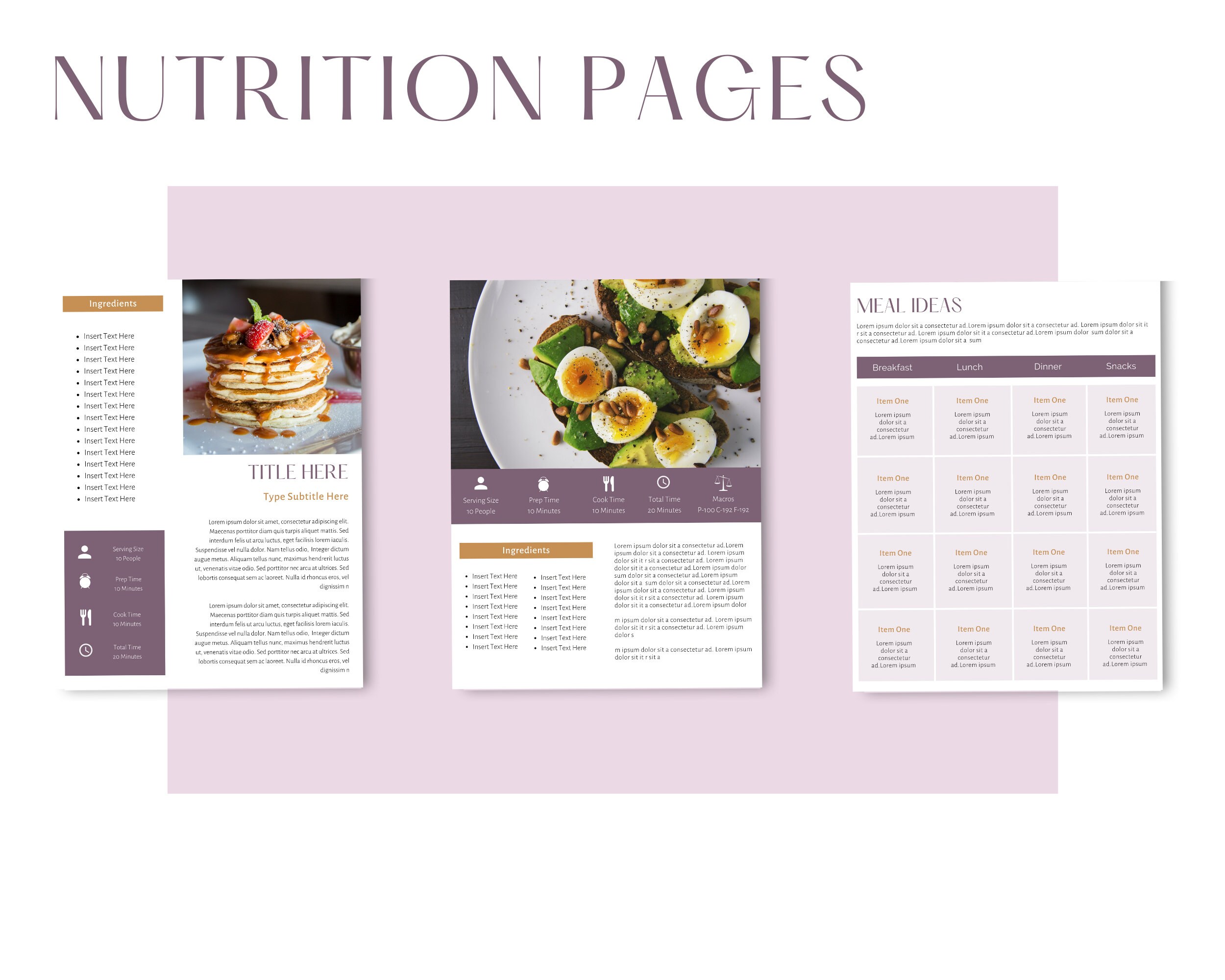 Fitness Ebook Template Fitness Program Planner Fitness | Etsy