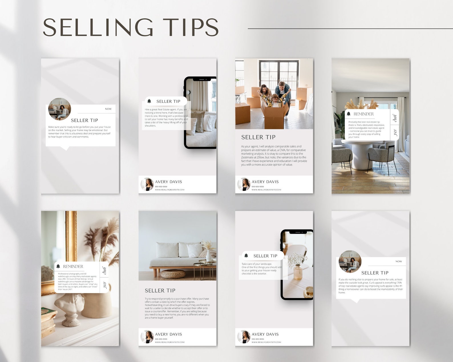 Aesthetic Real Estate Buyer and Seller Tip Real Estate - Etsy