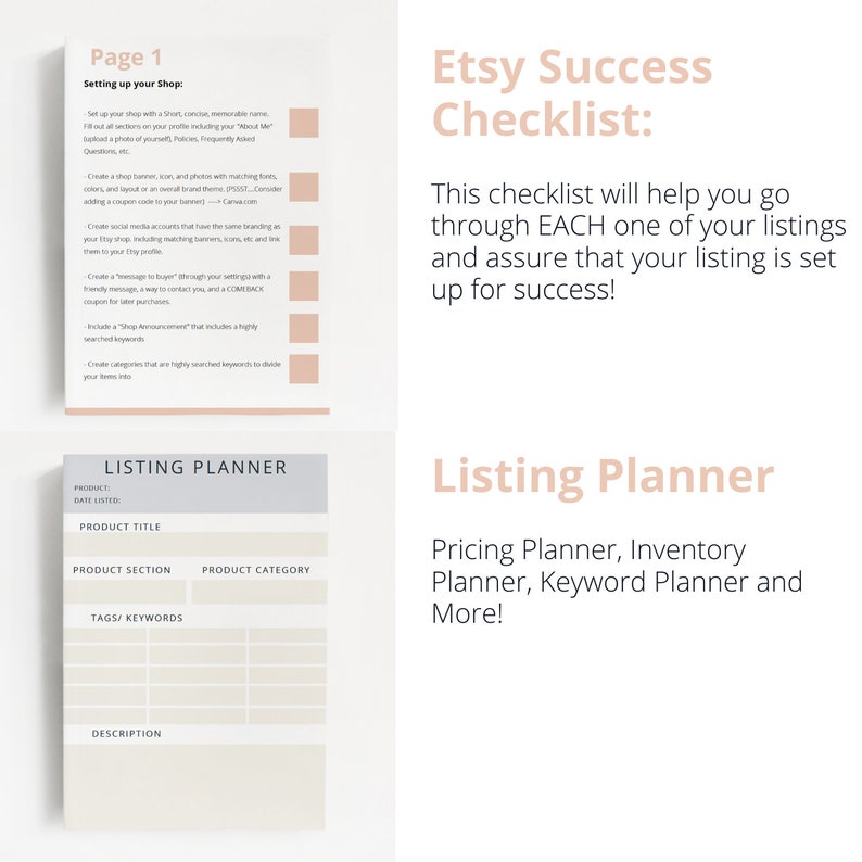 Etsy Beginners Bundle Etsy Shop Guide to Success Etsy Shop - Etsy