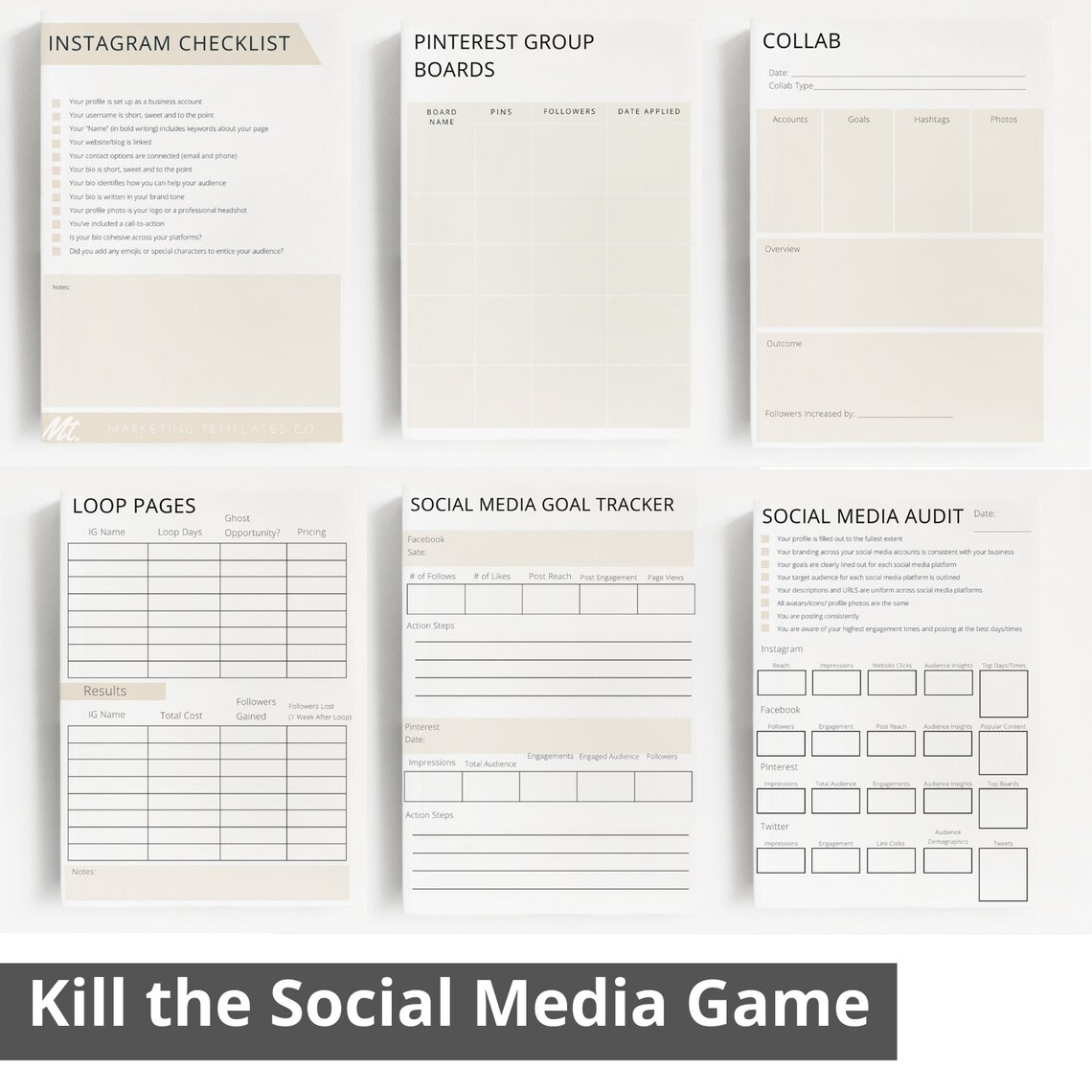 Printable Blog Planner Blogging Planner Planner for - Etsy