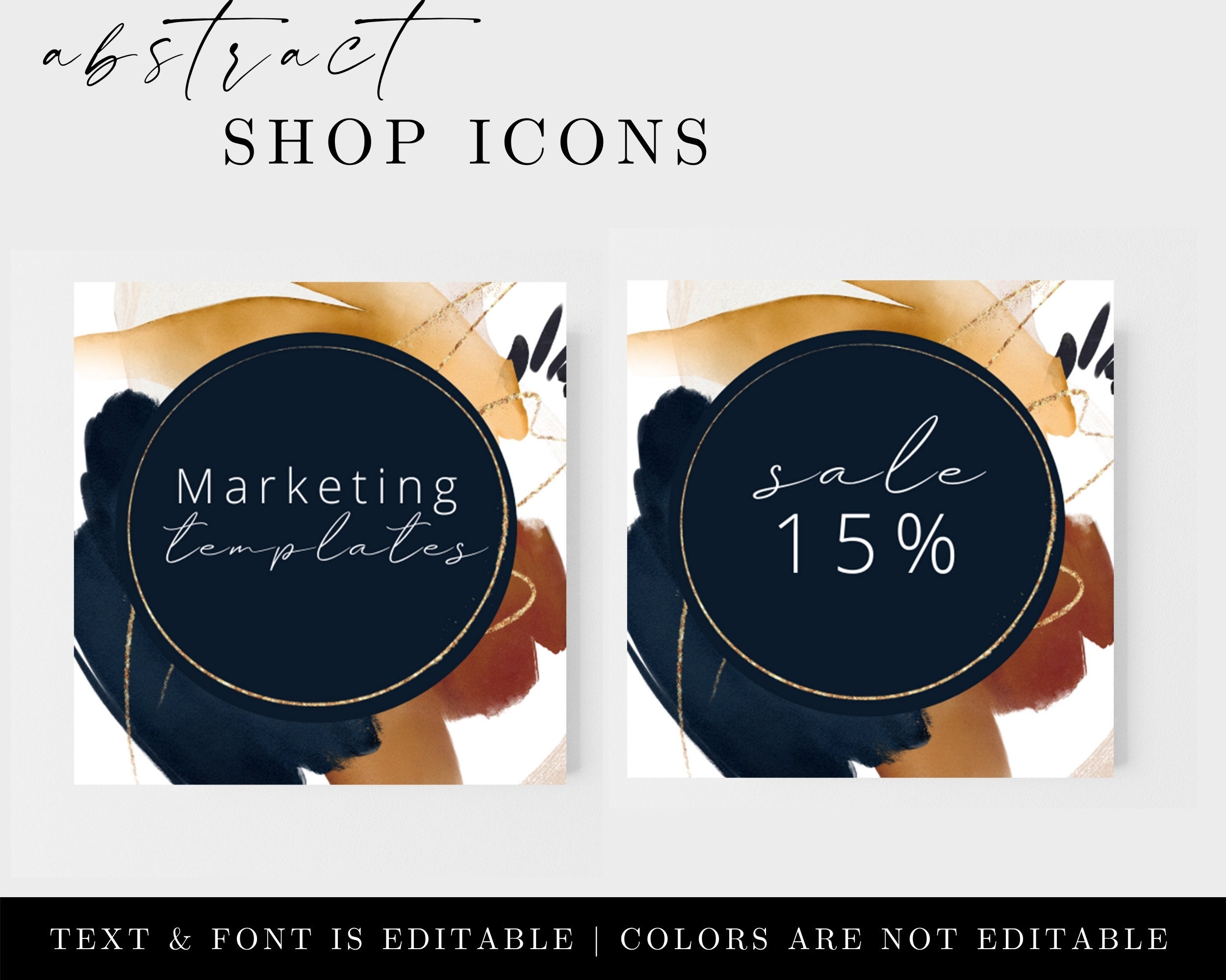 Modern Etsy Shop Graphics Etsy Shop Banner Etsy Branding - Etsy