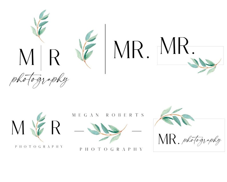 Editable Greenery Logos Simple Logo Designs Modern Logo - Etsy
