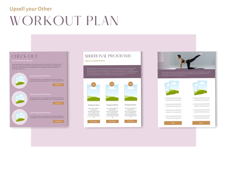 Fitness Ebook Template Fitness Program Planner Fitness | Etsy