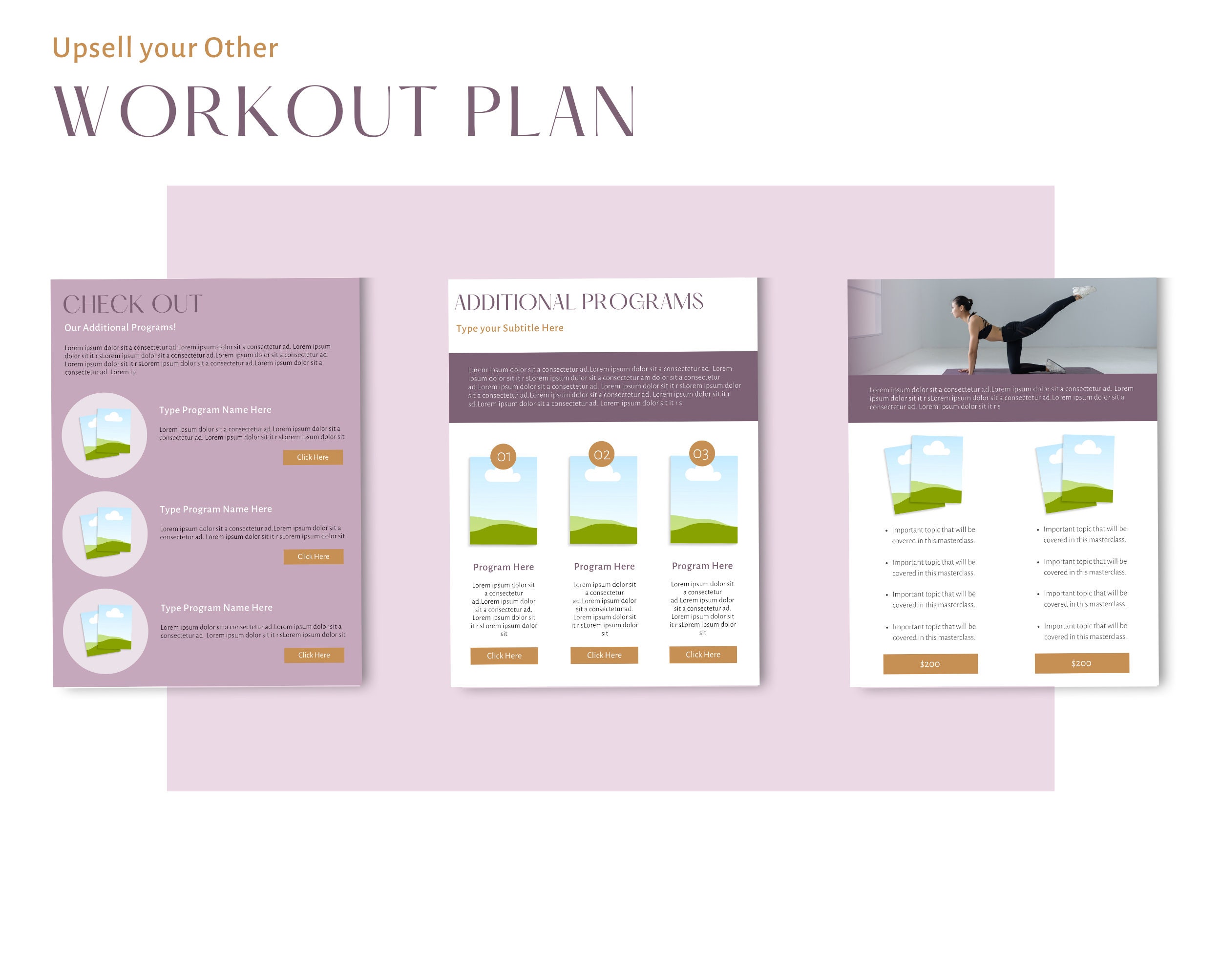 Fitness Ebook Template Fitness Program Planner Fitness | Etsy