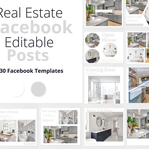 Realtor Holiday Social Media Posts Real Estate Holiday - Etsy