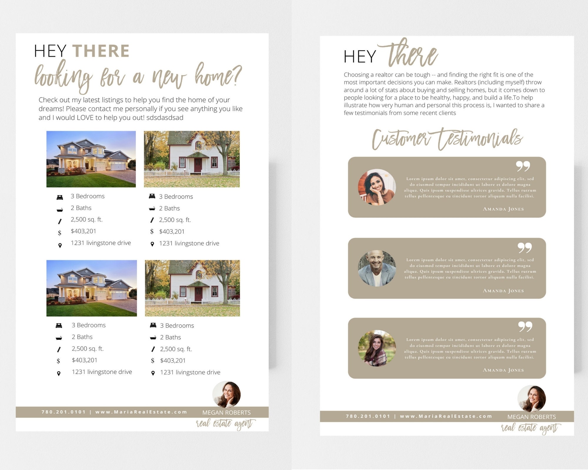 Real Estate Email Templates for Mailchimp Editable | Etsy