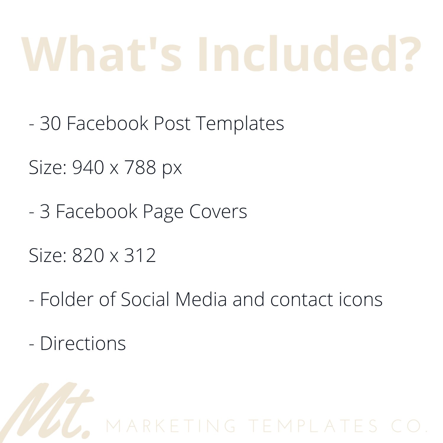 Editable Facebook Post Templates Social Media Content | Etsy