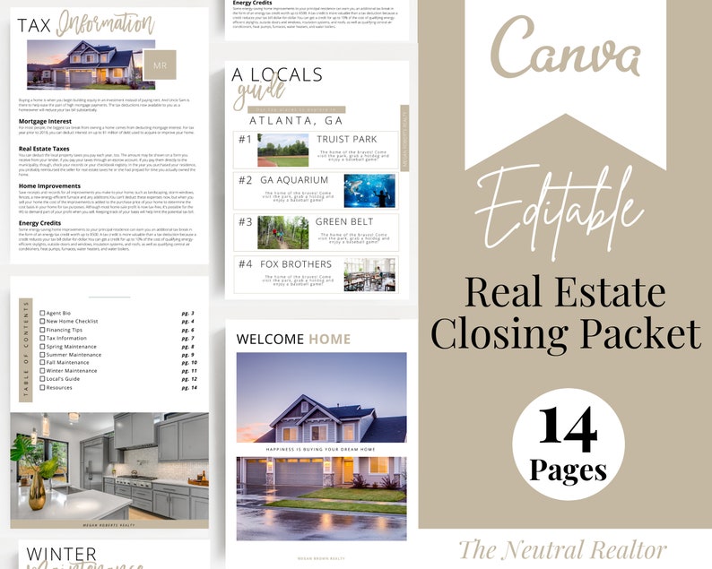Real Estate Closing Packet Home Closing Packet New Home - Etsy