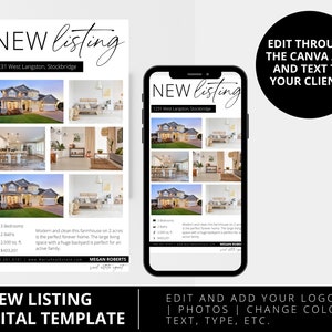 Real Estate New Listings Bundle Listing Templates for Realtors Just ...