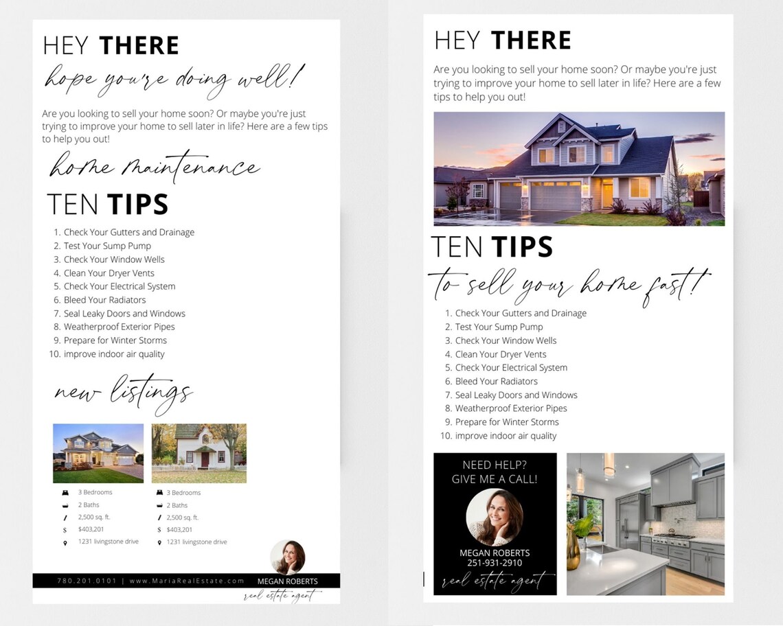 Real Estate Email Templates for Mailchimp Editable Realtor - Etsy
