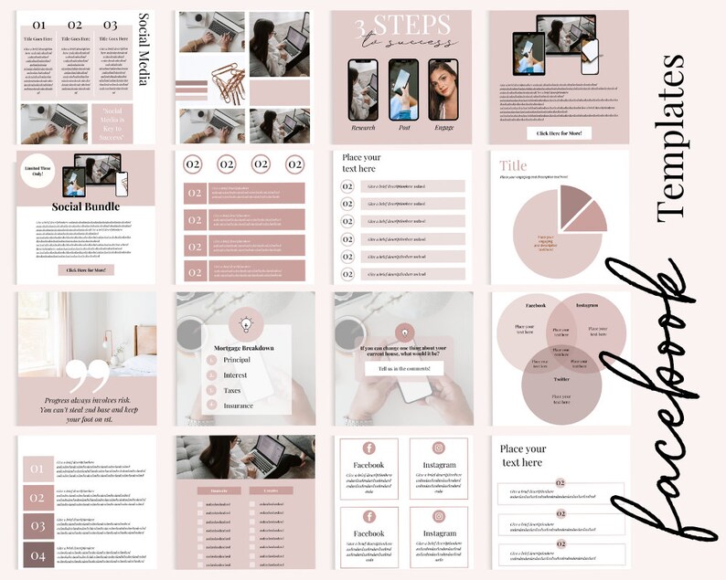 Course Creator Template Bundle Blog Template Bundle Social - Etsy