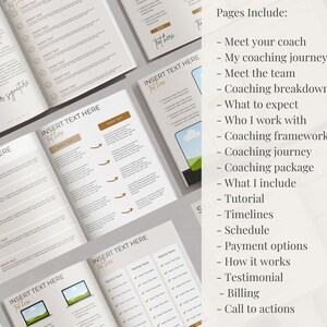Coaching Package | Client Welcome Guide | New Client Packet | Service ...